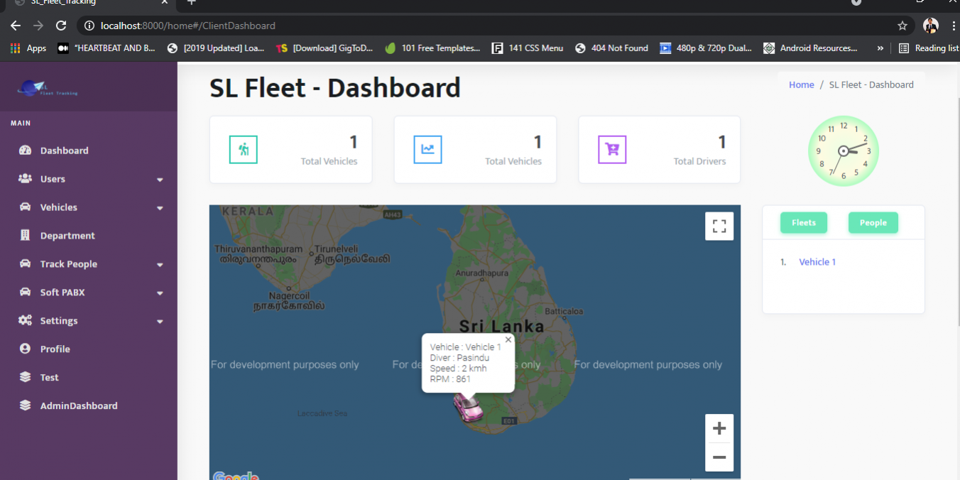 SL-Fleet: Fleet Monitoring System - DCEE