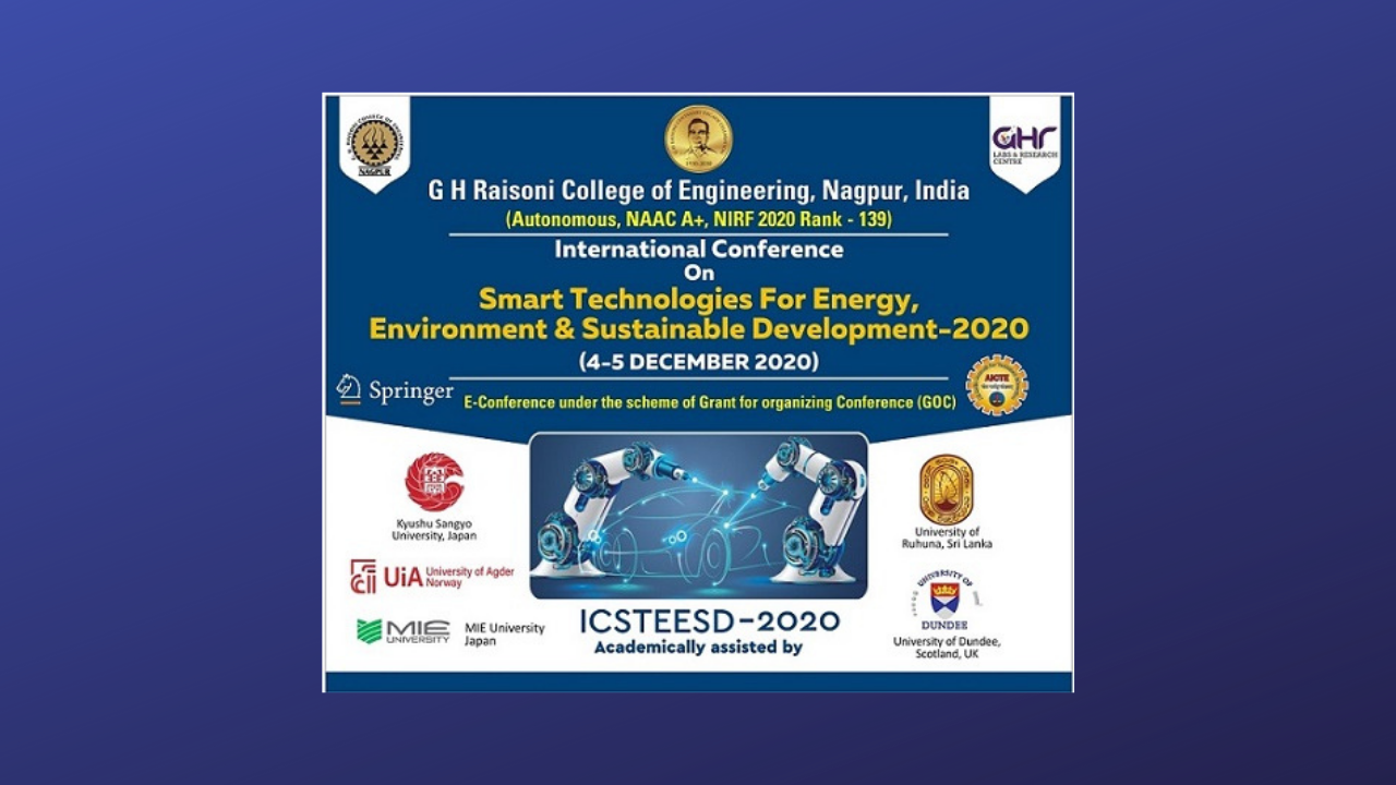 DEIE Collaborates in International Conference on Smart Technologies for ...