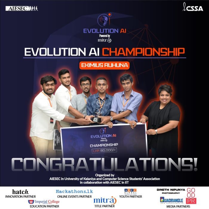 Champions of “Evolution AI” (Artificial Intelligence Ideathon) - DEIE Champions of “Evolution AI” (Artificial Intelligence Ideathon) - DEIE