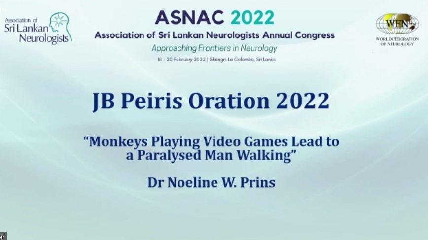 J.B. Peiris Oration at the Association of Sri Lankan Neurologists ...