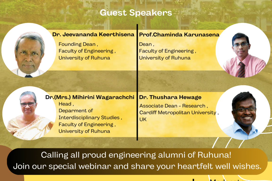 News – Faculty of Engineering, University of Ruhuna