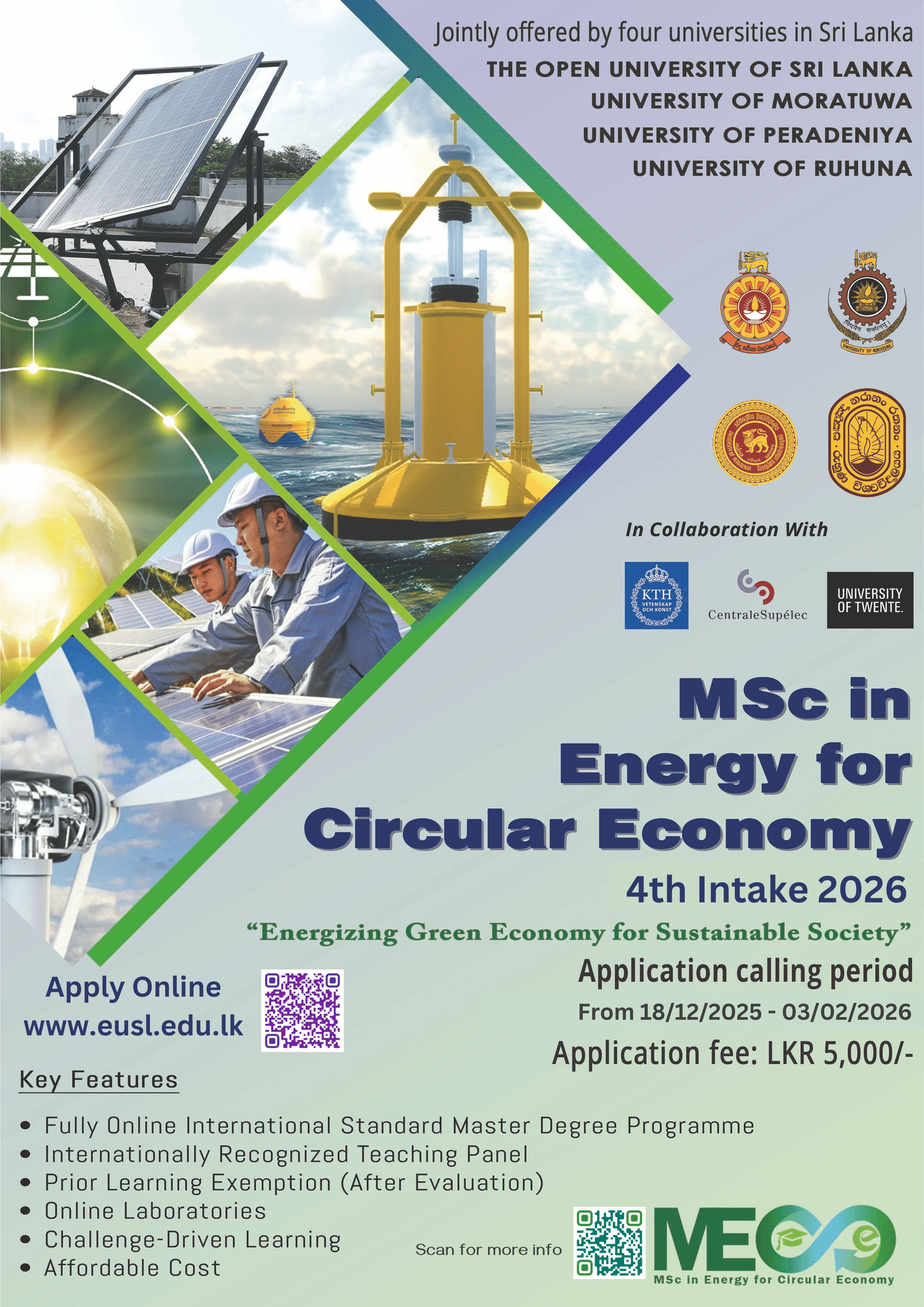 4th Intake of the MSC in Energy for Circular Economy – Faculty of ...
